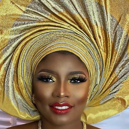 Autogele Ready to Wear Gele African Hat Traditional Wedding - Etsy