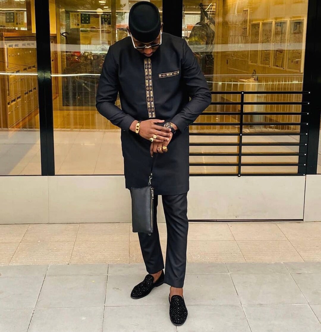 African Men's Clothing, African Men's Suit, Bespoke Wedding Suit, White ...