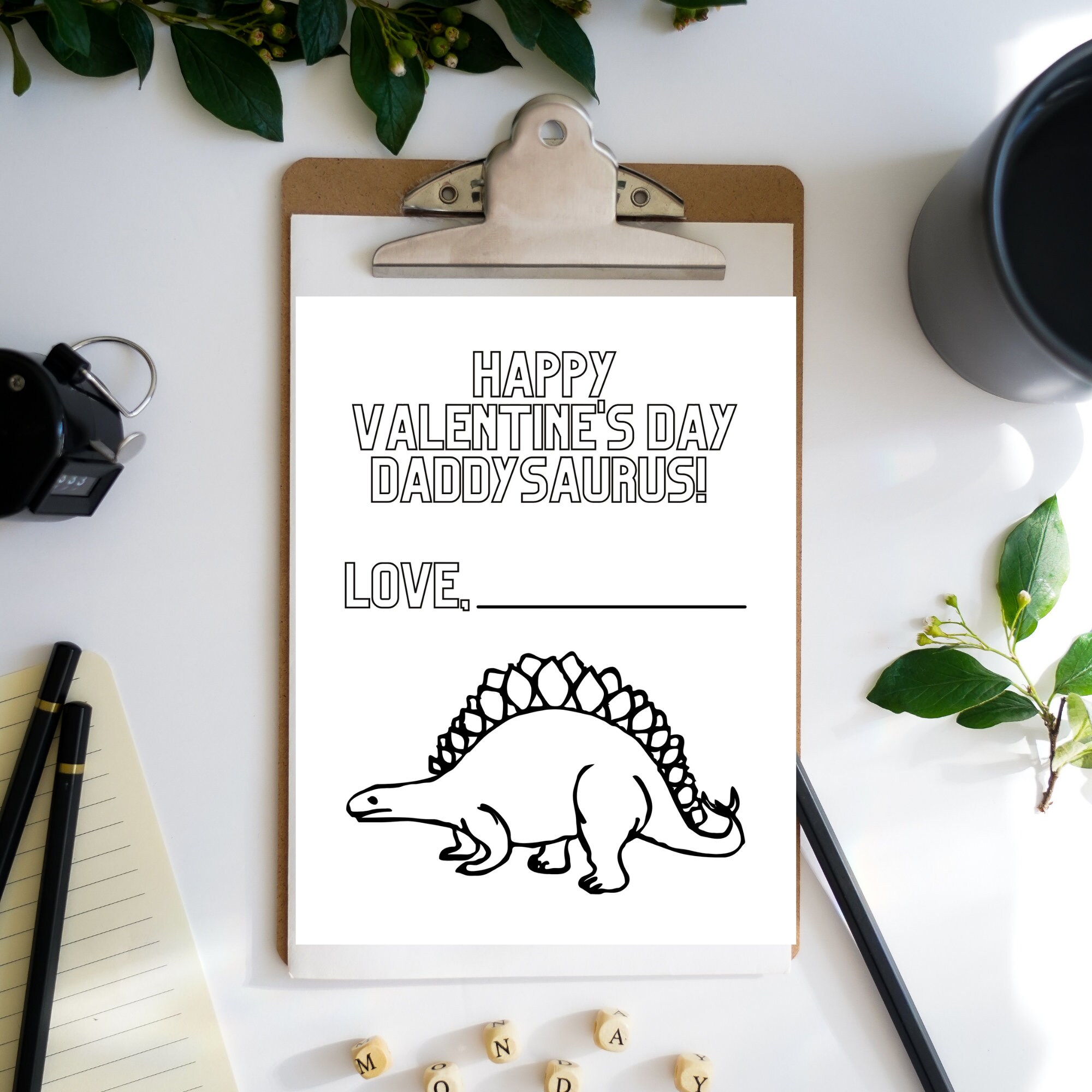 Happy Valentine's Day Daddysaurus - Etsy
