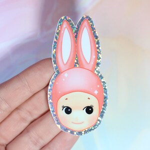 Sonny Angel Rabbit Glitter Sticker - Etsy