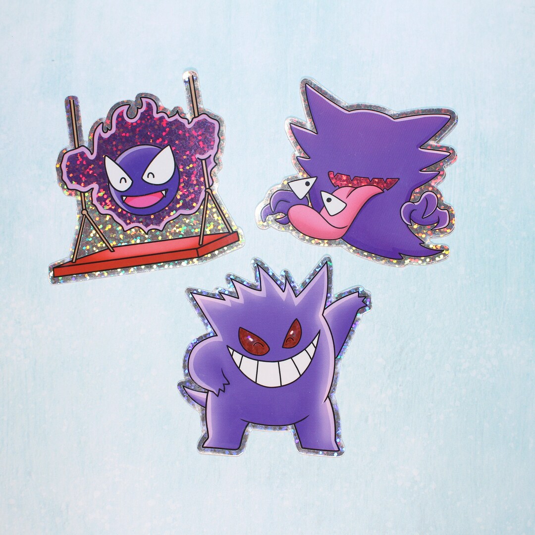 Ghost Gang Stickers Both Glitter and Regular Options - Etsy