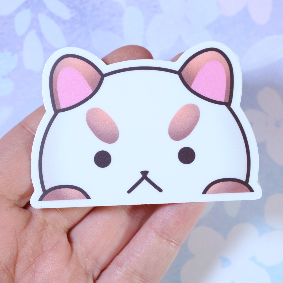 Puppycat Peeker Sticker - Etsy