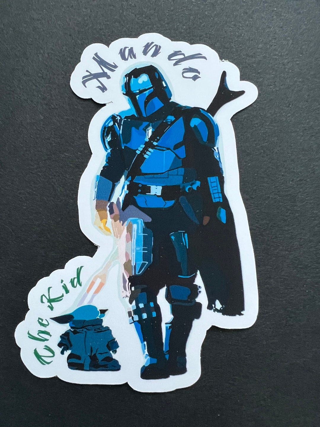 Mando and the Kid Sticker/sticker Pack | Grogu | Din Djarin | Pedro ...