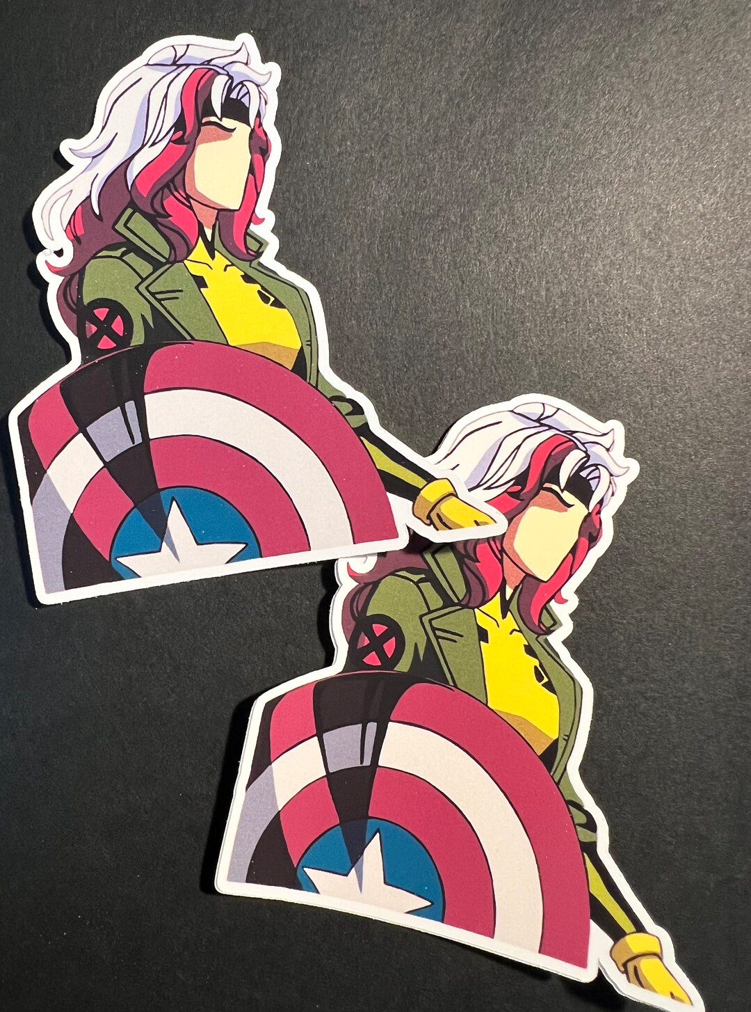 Rogue Holding the Shield Sticker/sticker Pack - Etsy