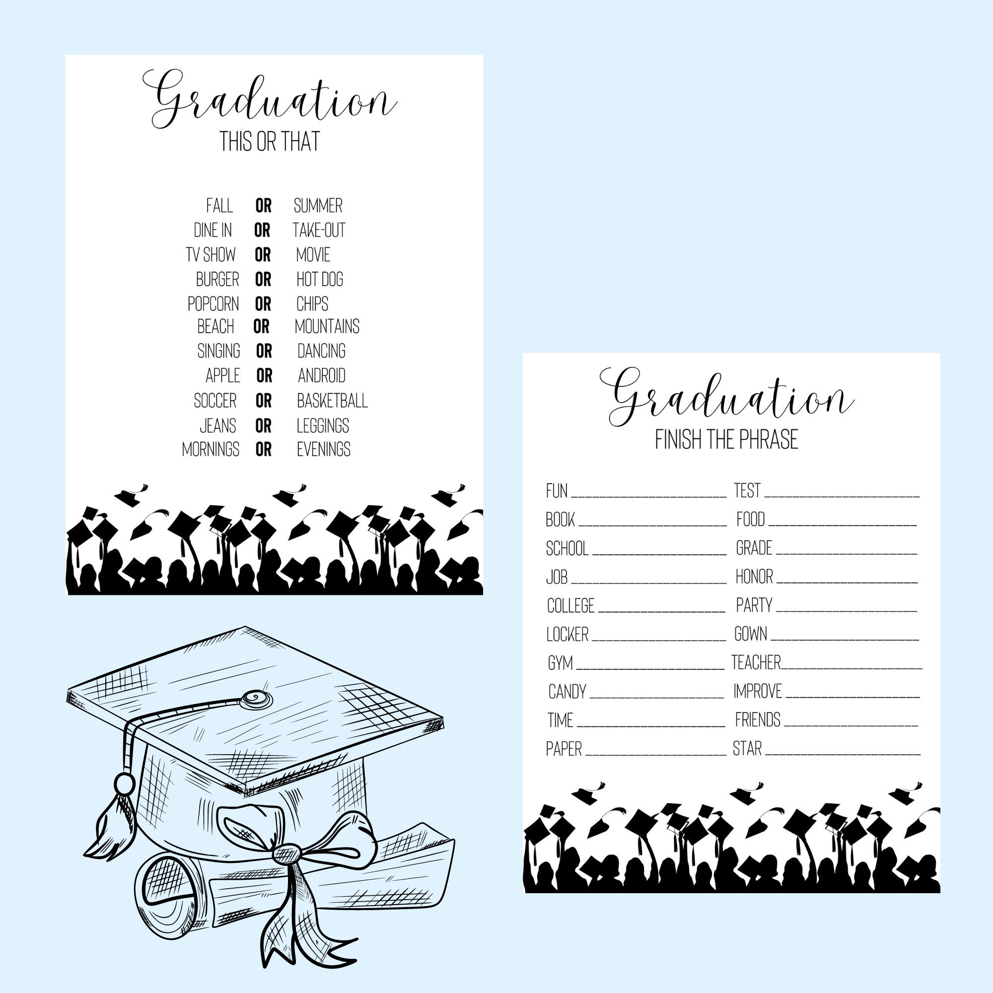 2024 Graduation Games | Graduation Games | Graduation Party Games ...