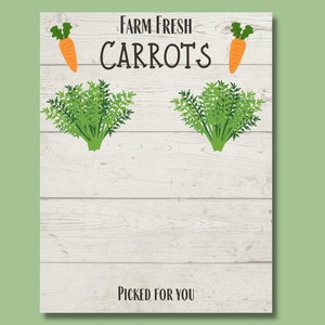 Farm Carrot Sign, Footprint Art Craft, Baby, Toddler, Keepsake - Etsy