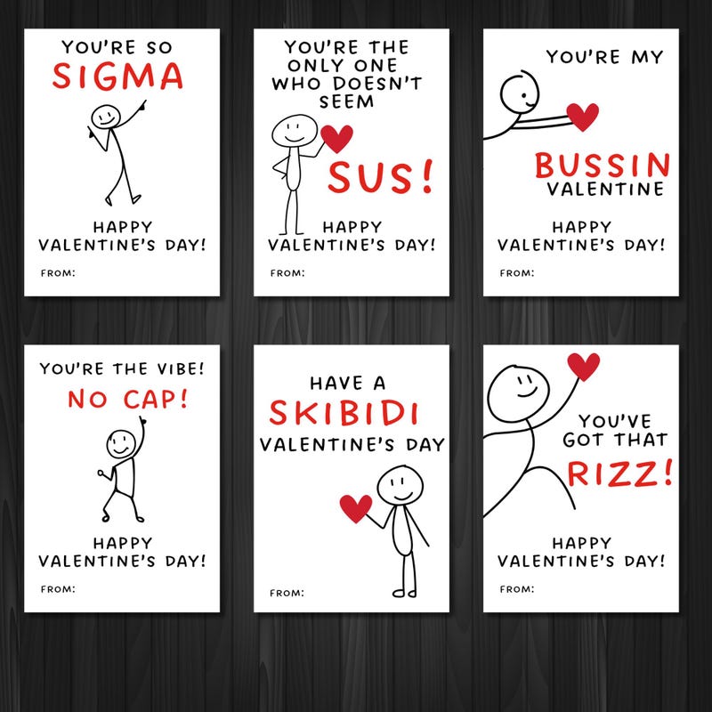 Cool Valentines Card - Etsy UK