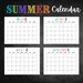 Printable Editable SUMMER 2024 Planner Bundle Summer Calendar Summer ...