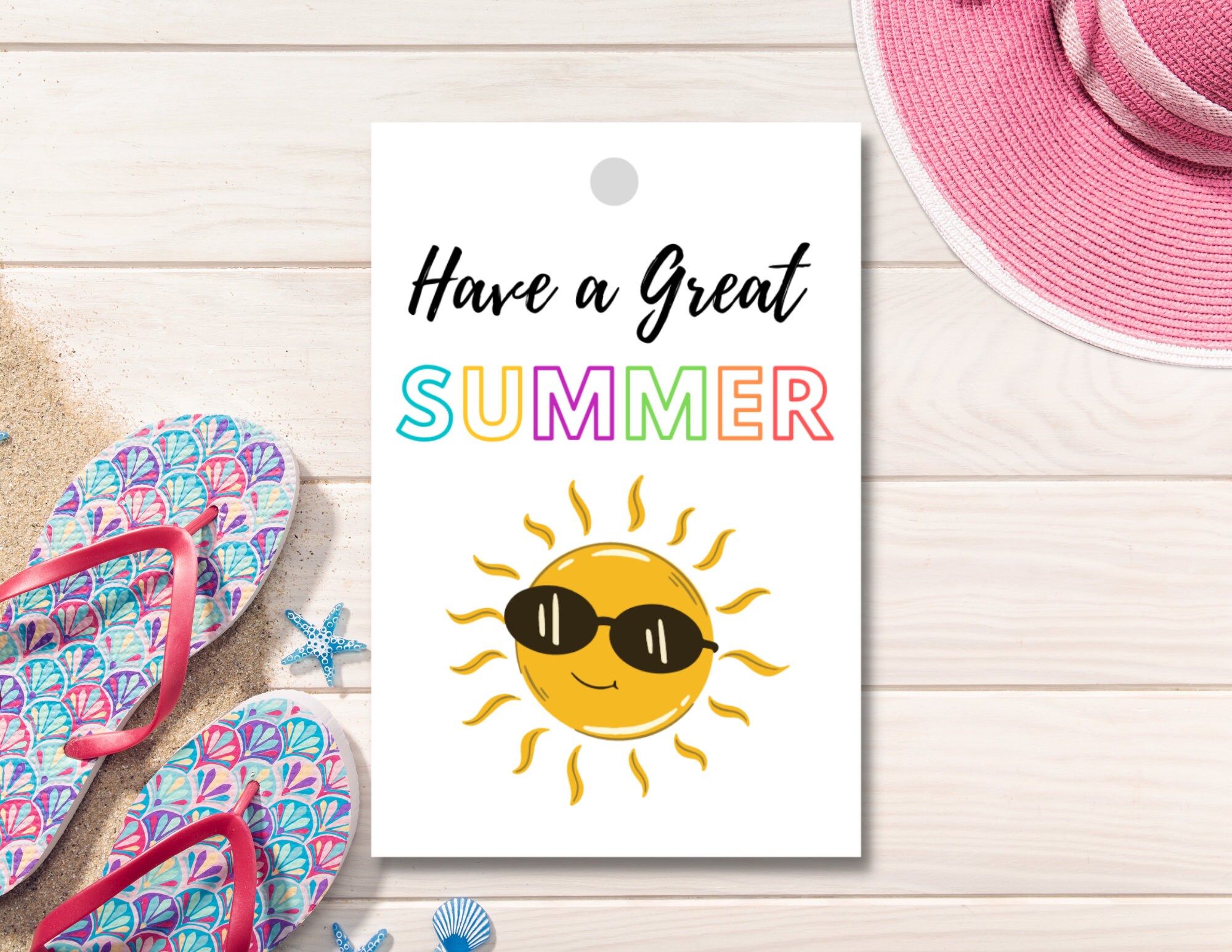 PRINTABLE Have a Great Summer, Thanks Gift Tag, End of School Year Gift ...