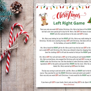 Left Right Christmas Game | Christmas Pass the Prize | Right Left Game ...