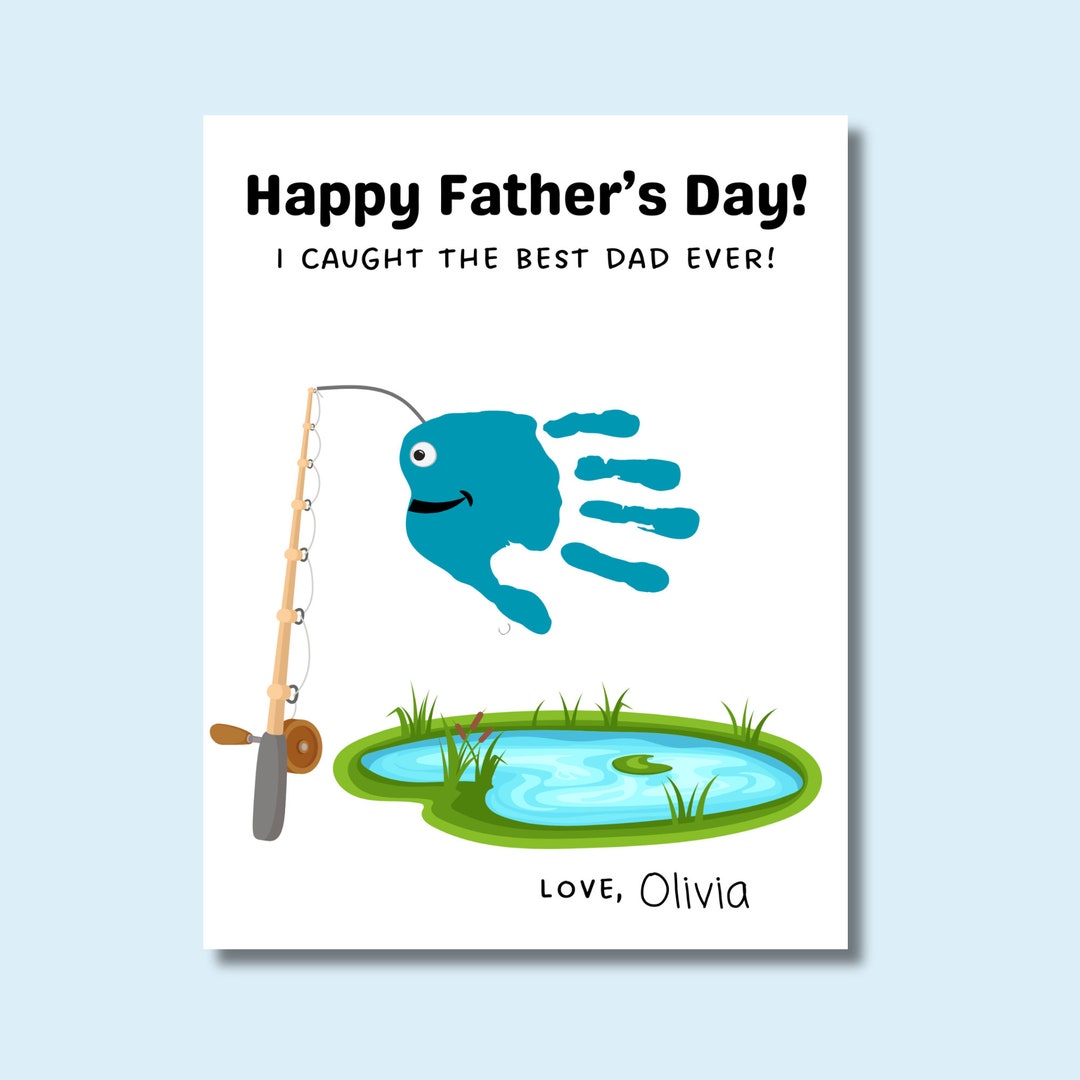 Fathers Day Handprint Craft, Fathers Day Gift, Fathers Day Print ...