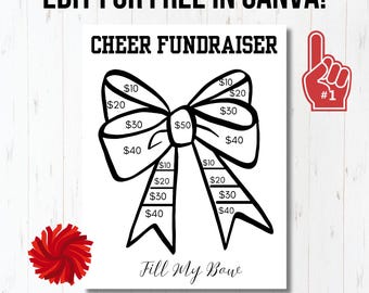 Fill My Uniform, Cheerleading Fundraiser, Fundraiser Form, Cheer Team ...