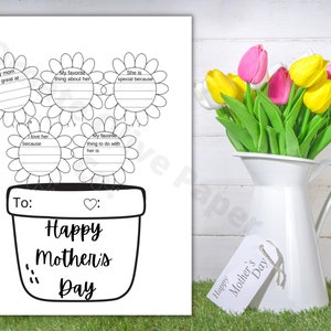 Mother's Day Questionnaire, Kids Craft, Gift for Mom, Keepsake - Etsy
