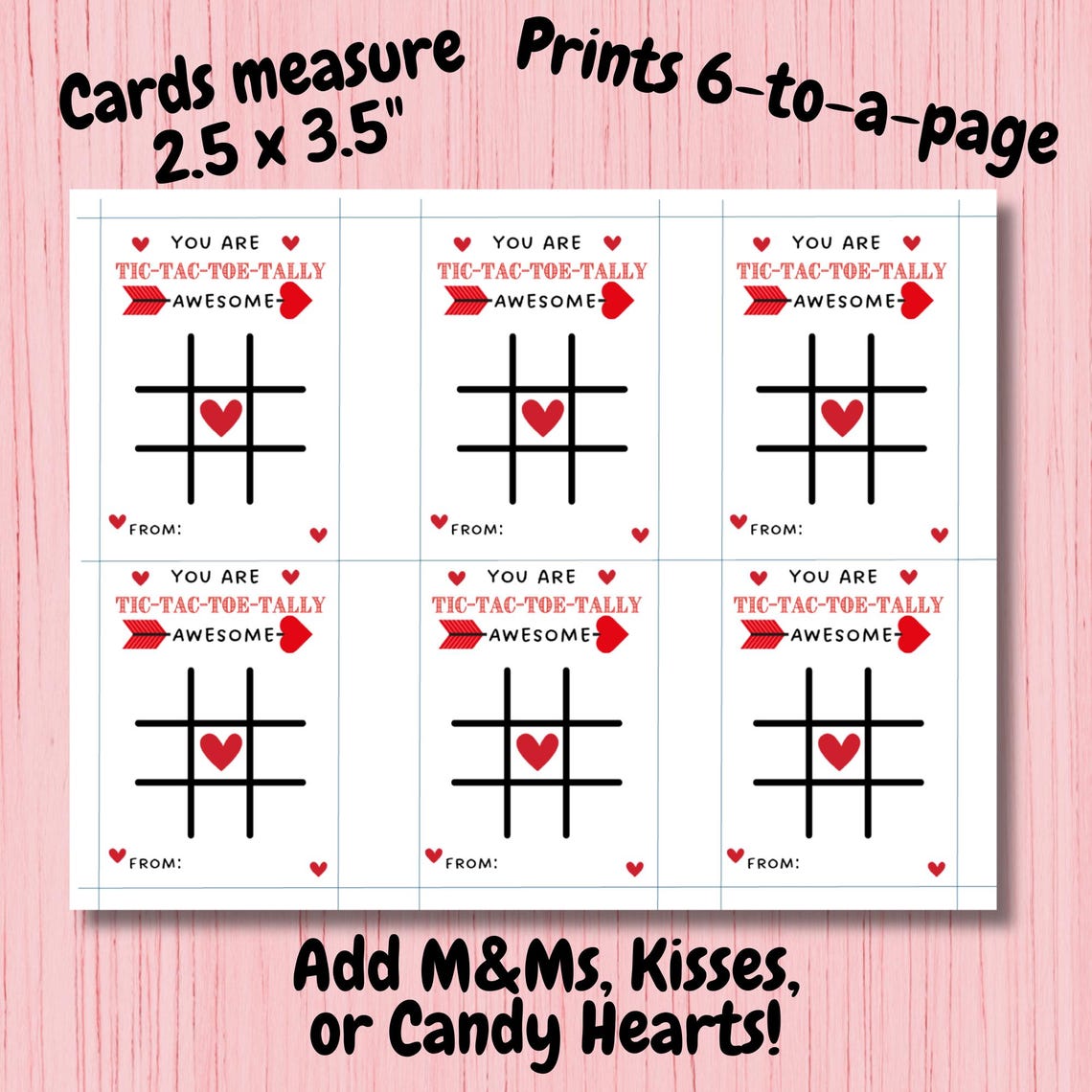 Printable Valentine's Day Tic Tac Toe Cards – Kids Valentine Printables ...