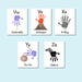 A-Z ABC Alphabet Handprint Craft Art Phonic Book / Baby Toddler Child ...