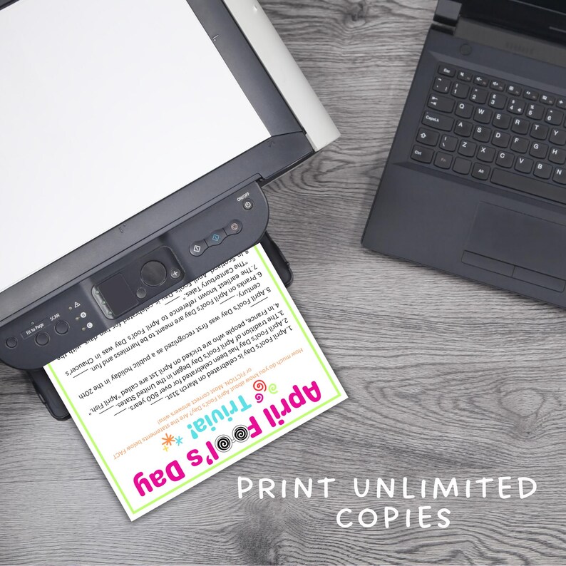 April Fools' Day Trivia, Printable Multiple Choice April Fools' Day ...