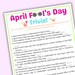 April Fools' Day Trivia, Printable Multiple Choice April Fools' Day ...