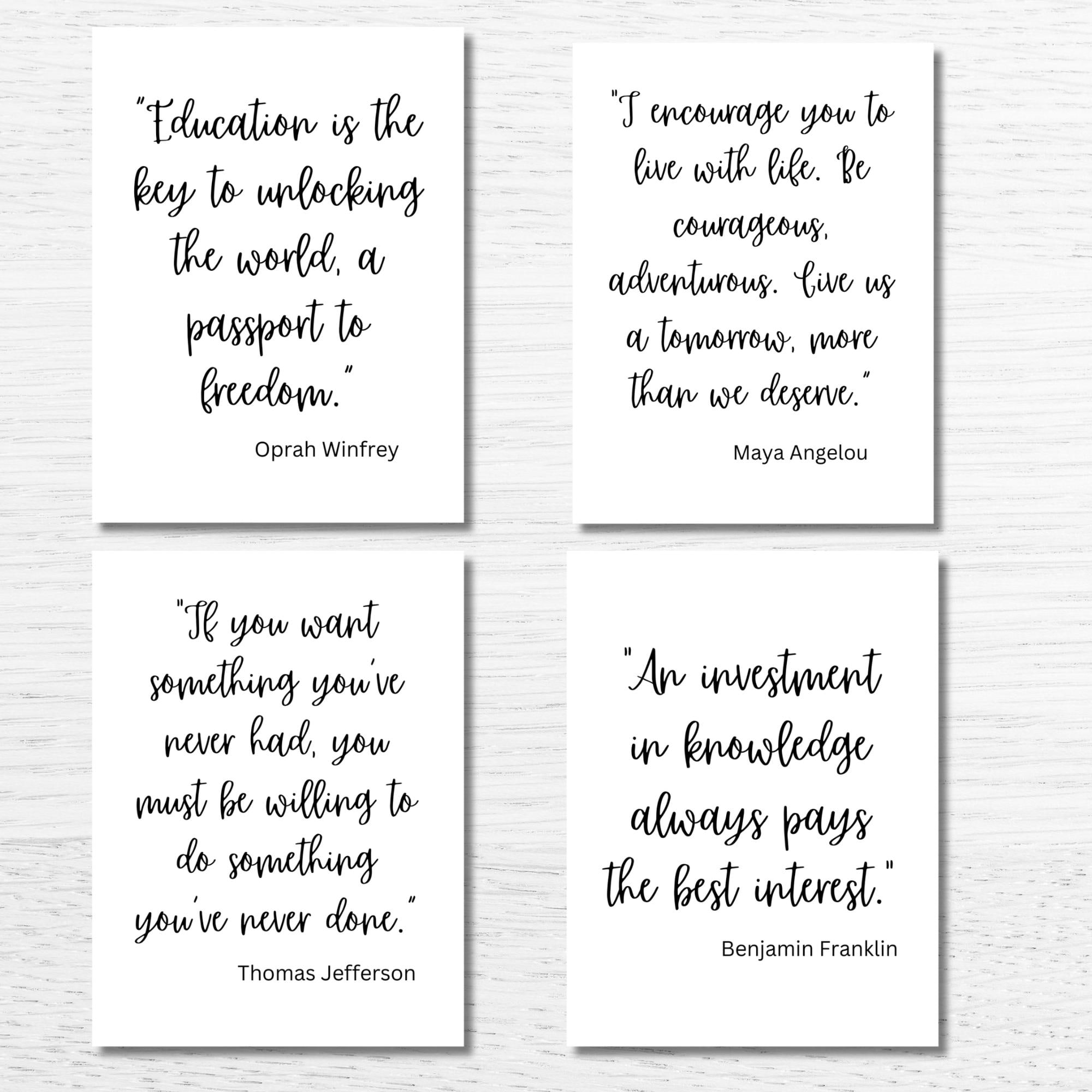 Graduation Quotes, Printable, Graduation Cards, Graduation Decor - Etsy