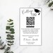 College Fund QR Card, Graduation QR Code Card Printable, Graduation ...
