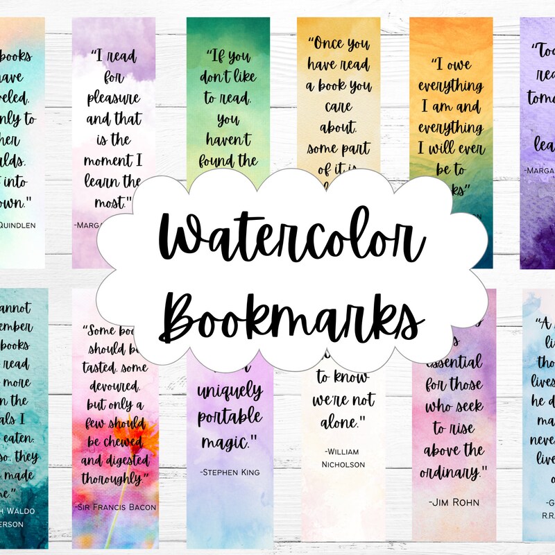 Quote Bookmarks - Etsy