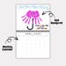 Handprint Calendar 2025 Landscape, Printable Handprint Craft Bundle ...