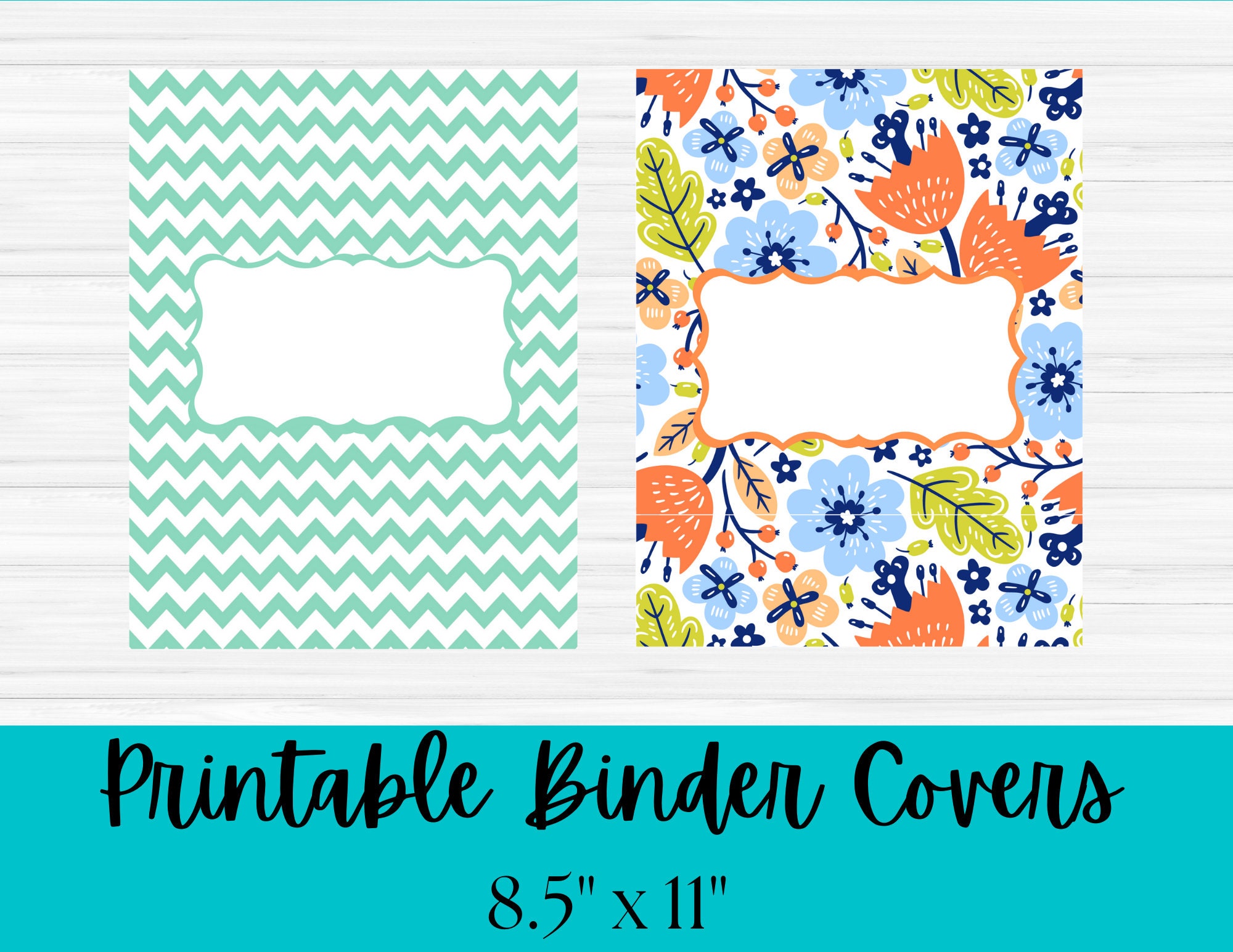 Printable Binder Cover, Planner Cover, Printable Binder, Teacher Binder ...