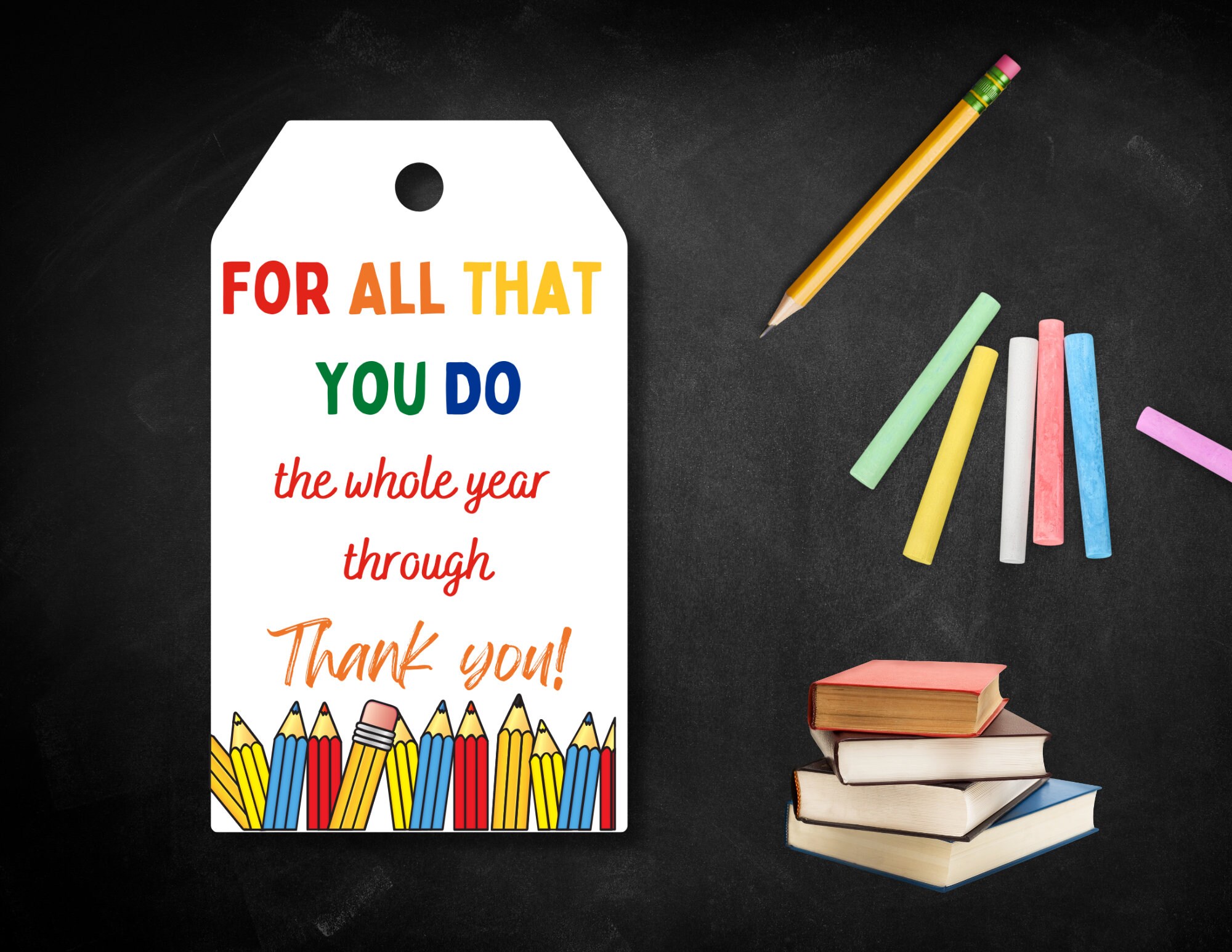 Teacher Appreciation Gift Tag, Printable, Instant Download, - Etsy