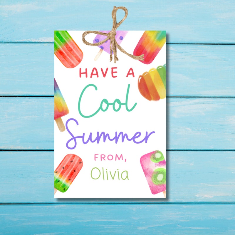 Popsicle Gift Tag - 60+ Gift Ideas for 2025