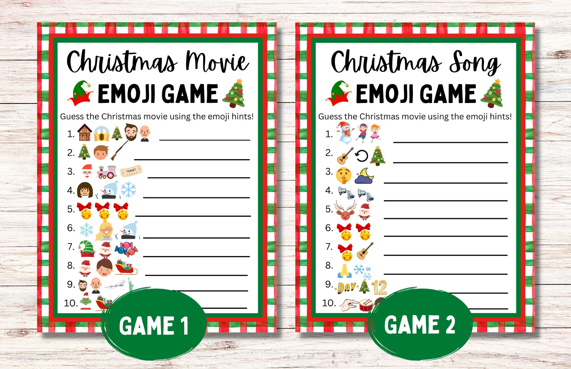 Printable Christmas Game Bundle, Christmas Party Games, Christmas ...