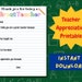 PRINTABLE Teacher Appreciation, End of School Year Teacher Gift, School ...