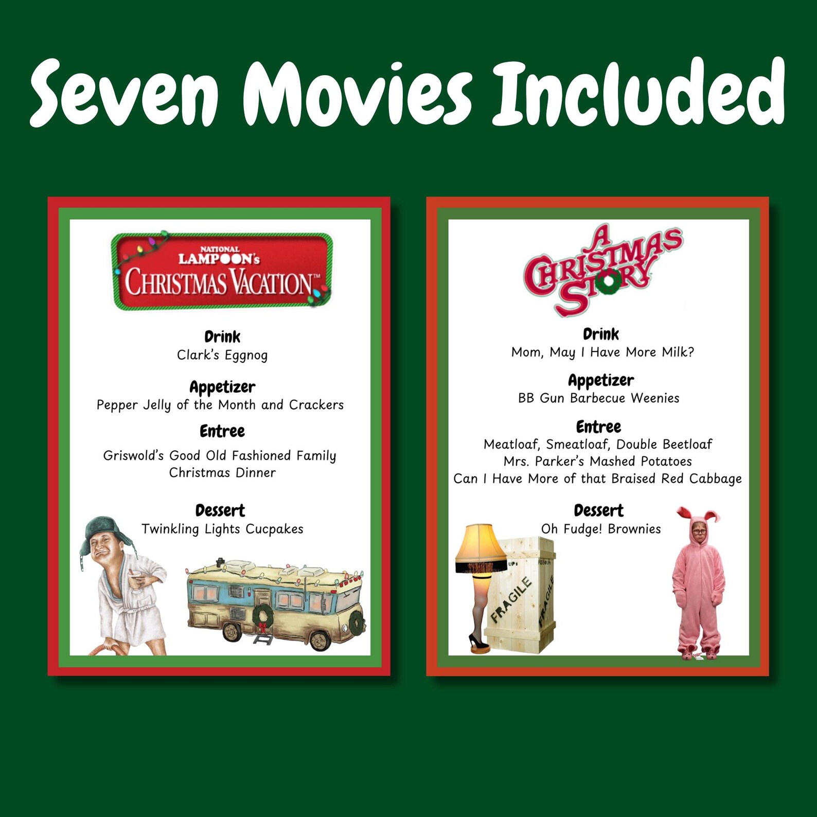 7 Christmas Dinner and a Movie Night Menus | Christmas Movie Night ...