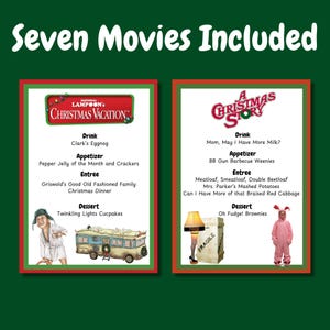 7 Christmas Dinner and a Movie Night Menus | Christmas Movie Night ...