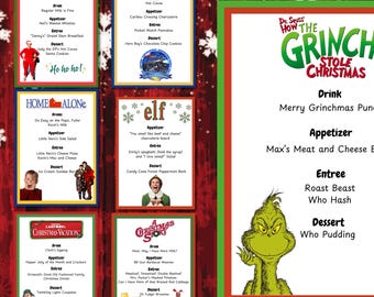 Christmas Vacation, Christmas Dinner and Movie Night Menu | Christmas ...