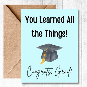 Printable Graduation Card, Card for Grad, Class of 2022, Graduation ...