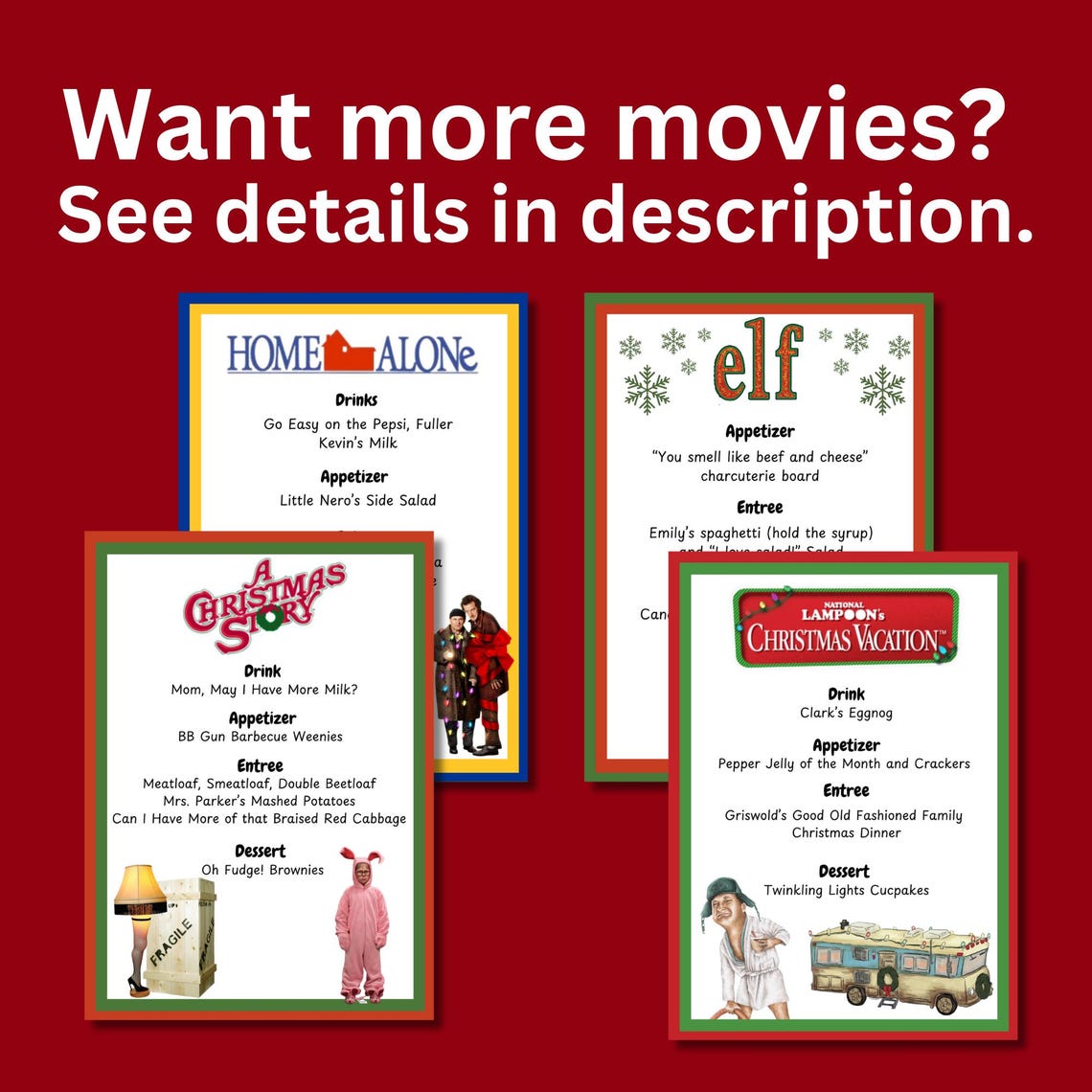 Polar Express, Christmas Dinner and a Movie Night Menu | Christmas ...