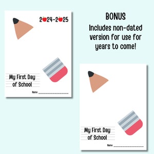 First Day of School Handprint Craft | Back to School Printable | Memory ...