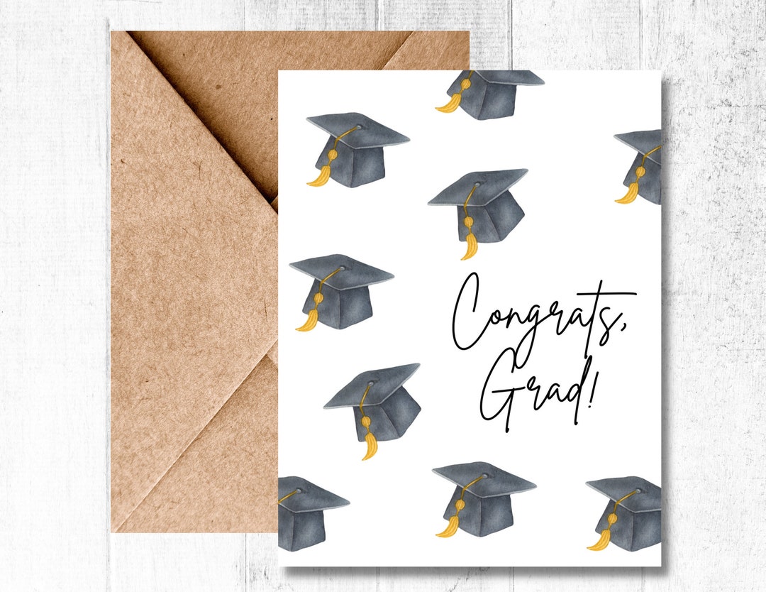 Printable Graduation Card, Card for Grad, Class of 2022, Graduation ...