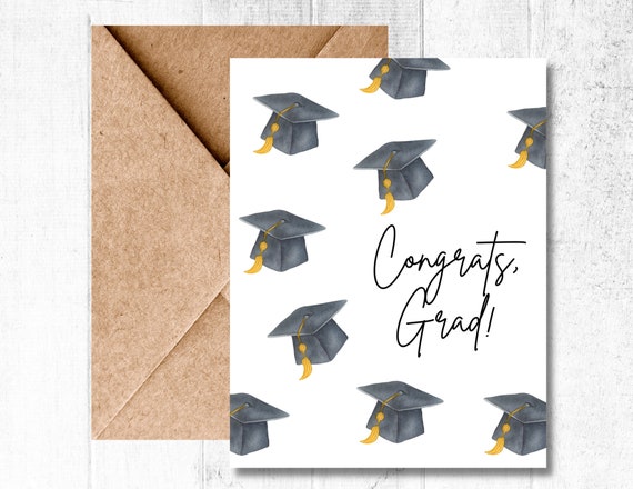 Printable Graduation Card Card for Grad Class of 2022 | Etsy
