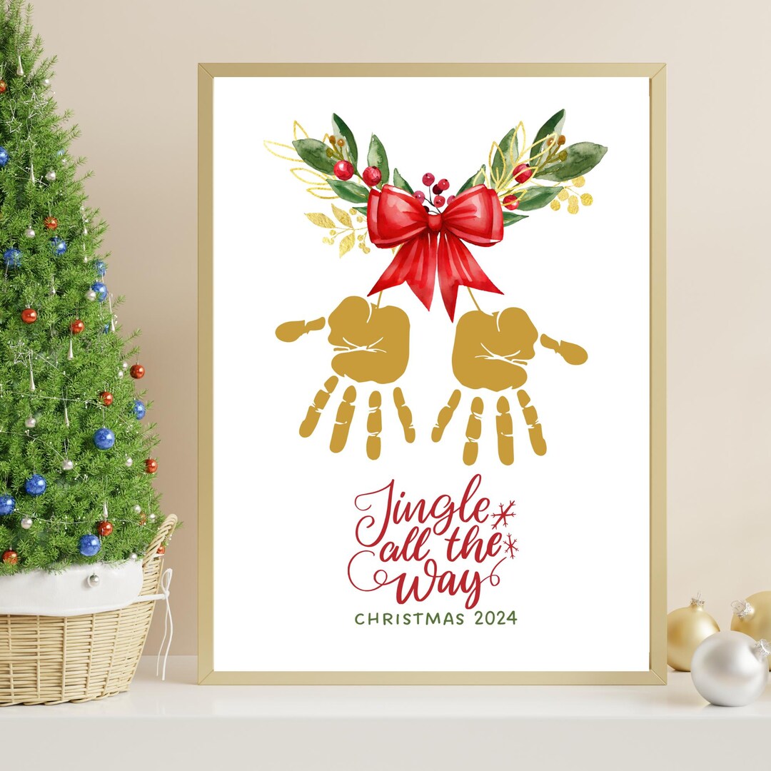 Christmas Handprint Craft - Christmas Handprint Keepsake - Christmas ...