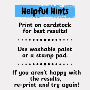 Handprint Calendar 2025 Landscape, Printable Handprint Craft Bundle ...