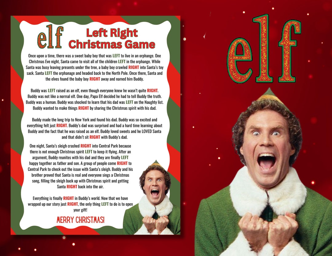 Elf Left Right Christmas Game | Christmas Pass the Prize | Right Left ...