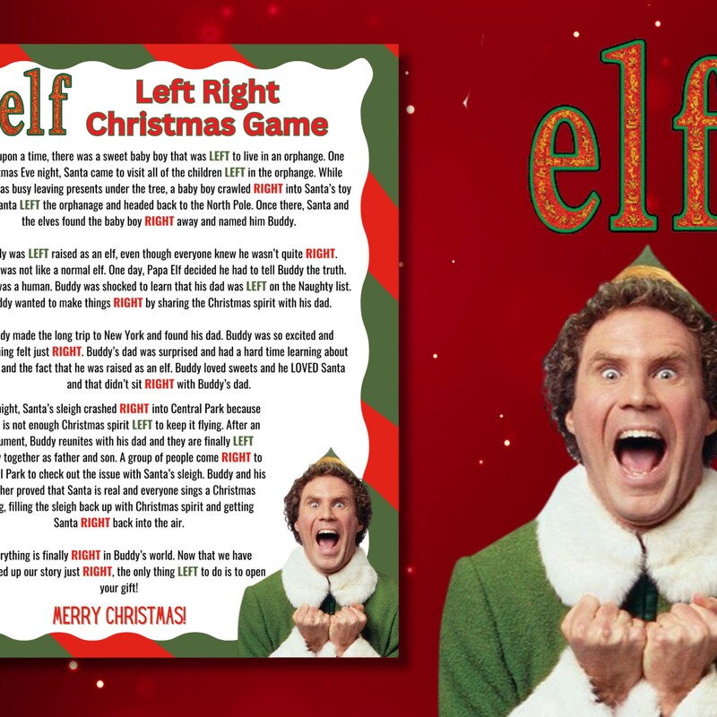 Elf the Movie Printable - Etsy