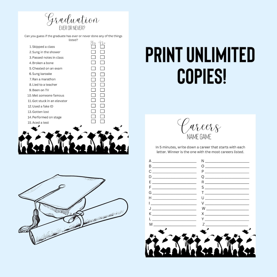 2024 Graduation Games | Graduation Games | Graduation Party Games ...