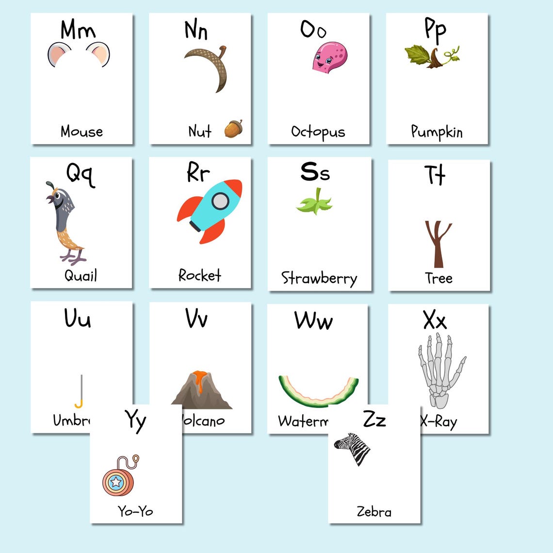 A-Z ABC Alphabet Handprint Craft Art Phonic Book / Baby Toddler Child ...