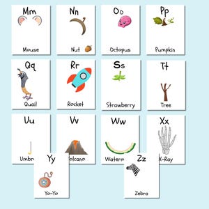 A-Z ABC Alphabet Handprint Craft Art Phonic Book / Baby Toddler Child ...