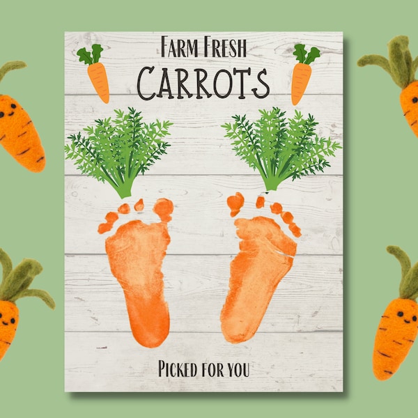 Spring Footprint Art - Etsy