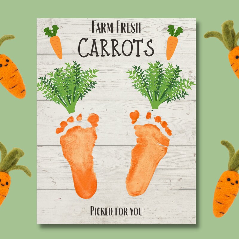 Spring Footprint Art - Etsy