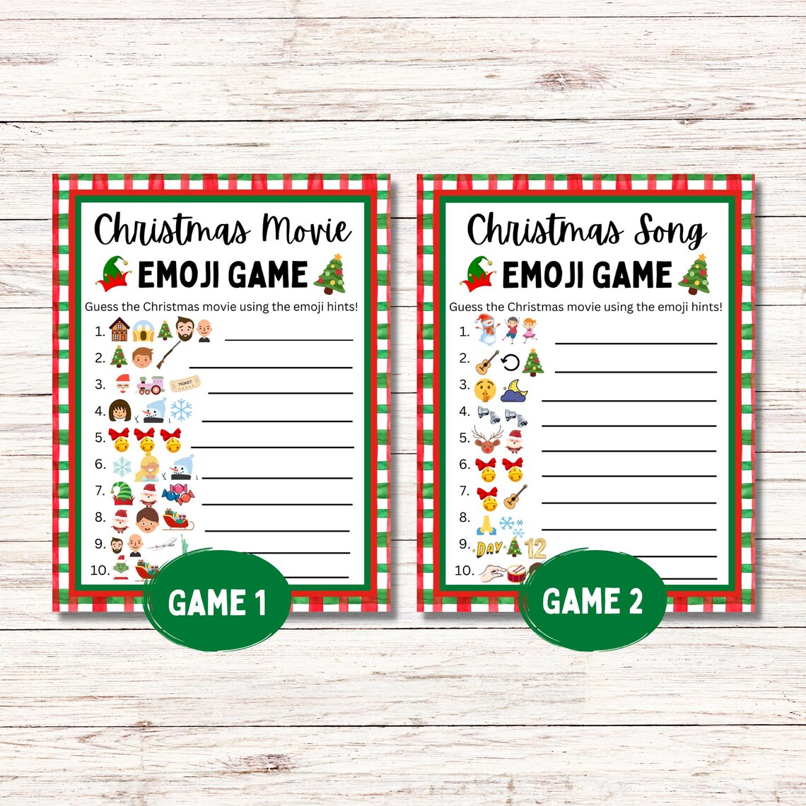 Printable Christmas Game Bundle, Christmas Party Games, Christmas ...