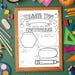 Custodian Appreciation Coloring Page • Printable Thank You Gift ...