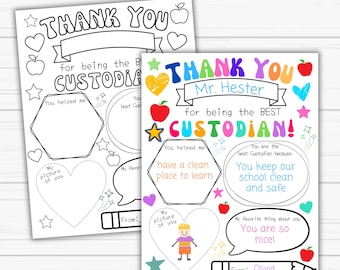 School Counselor Appreciation Coloring Page • Printable Thank You Gift ...